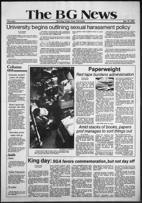 "The BG News January 15, 1981" by Bowling Green State University