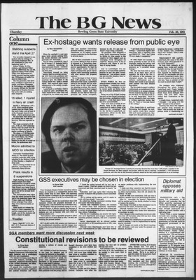 "The BG News February 26, 1981" by Bowling Green State University