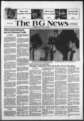 "The BG News April 10, 1981" by Bowling Green State University