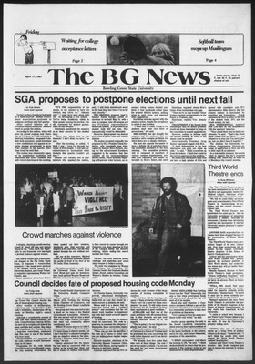 "The BG News April 17, 1981" by Bowling Green State University