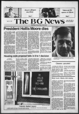 "The BG News April 21, 1981" by Bowling Green State University