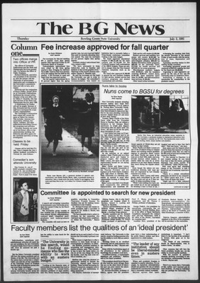 "The BG News July 2, 1981" by Bowling Green State University