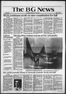 "The BG News July 9, 1981" by Bowling Green State University