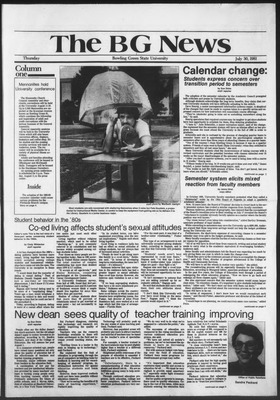 "The BG News July 30, 1981" by Bowling Green State University
