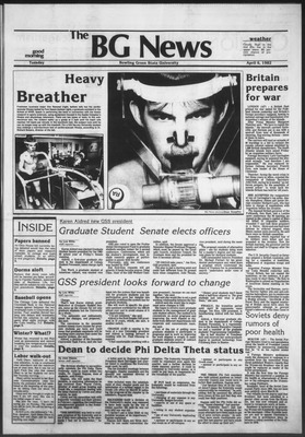 "The BG News April 6, 1982" by Bowling Green State University