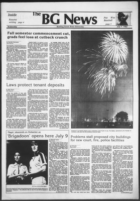 "The BG News July 7, 1982" by Bowling Green State University