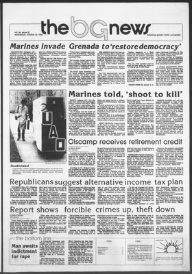 "The BG News October 26, 1983" by Bowling Green State University