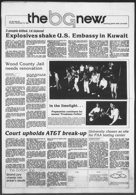 "The BG News December 13, 1983" by Bowling Green State University
