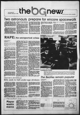 "The BG News February 9, 1984" by Bowling Green State University