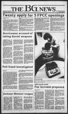 "The BG News February 13, 1985" by Bowling Green State University