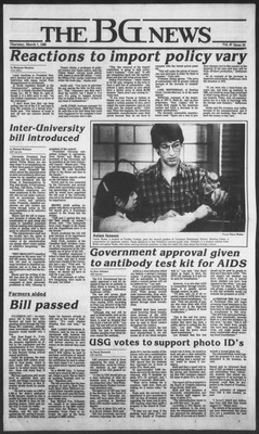 "The BG News March 7, 1985" by Bowling Green State University