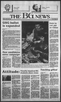 "The BG News March 29, 1985" by Bowling Green State University