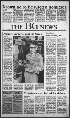 "The BG News July 24, 1985" by Bowling Green State University