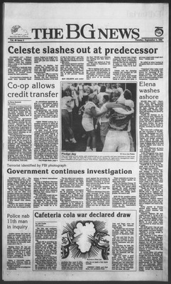 "The BG News September 3, 1985" by Bowling Green State University