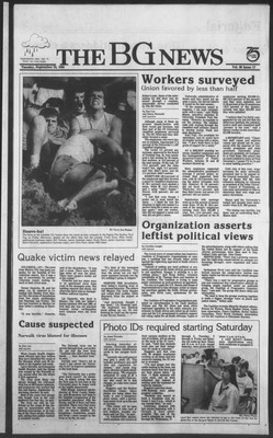 "The BG News September 24, 1985" by Bowling Green State University