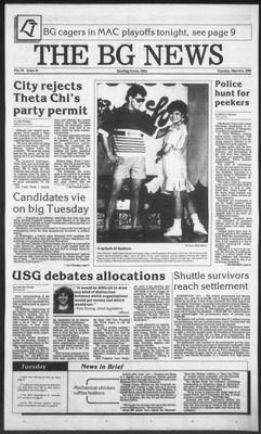 "The BG News March 8, 1988" by Bowling Green State University