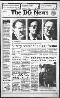 "The BG News September 28, 1990" by Bowling Green State University