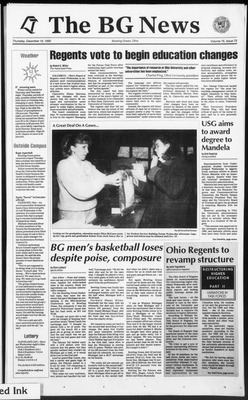 "The BG News December 10, 1992" by Bowling Green State University