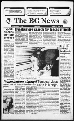 "The BG News March 2, 1993" by Bowling Green State University