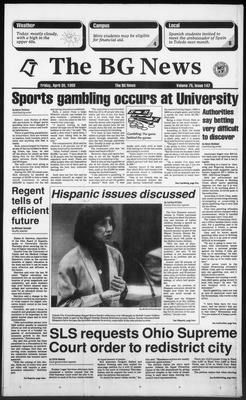 "The BG News April 30, 1993" by Bowling Green State University