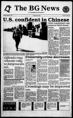 "The BG News March 31, 1994" by Bowling Green State University