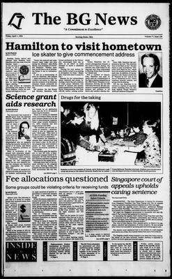 "The BG News April 1, 1994" by Bowling Green State University