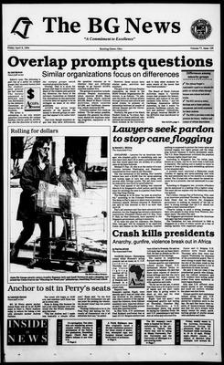 "The BG News April 8, 1994" by Bowling Green State University
