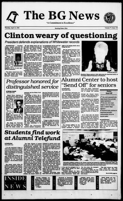 "The BG News April 14, 1994" by Bowling Green State University