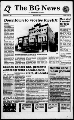 "The BG News April 19, 1994" by Bowling Green State University