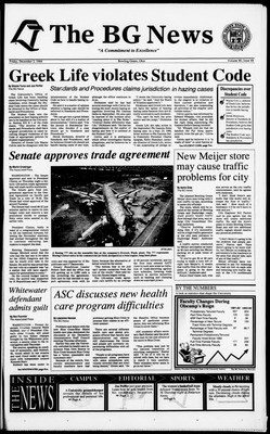 "The BG News December 2, 1994" by Bowling Green State University