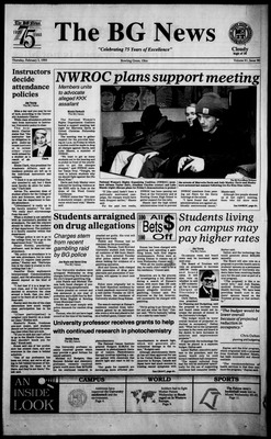 "The BG News February 2, 1995" by Bowling Green State University