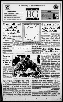 "The BG News December 7, 1995" by Bowling Green State University
