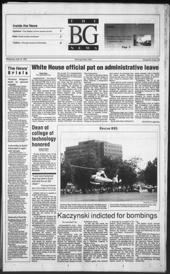 "The BG News June 19, 1996" by Bowling Green State University