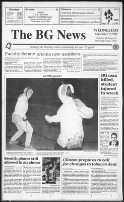 "The BG News September 17, 1997" by Bowling Green State University