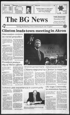 "The BG News December 4, 1997" by Bowling Green State University