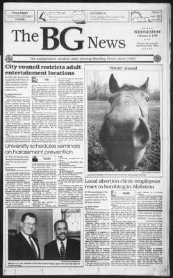 "The BG News February 4, 1998" by Bowling Green State University