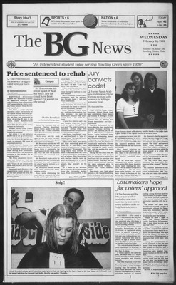 "The BG News February 18, 1998" by Bowling Green State University