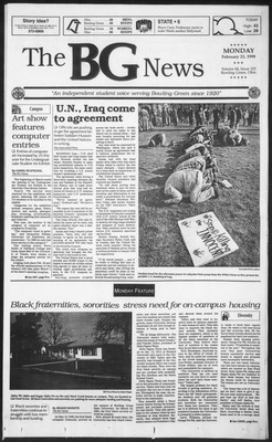 "The BG News February 23, 1998" by Bowling Green State University