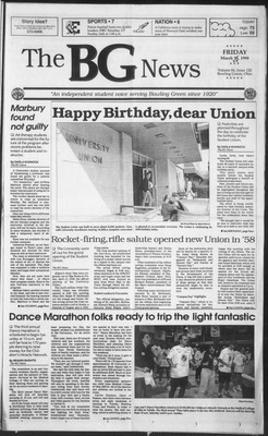 "The BG News March 27, 1998" by Bowling Green State University