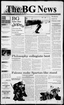 "The BG News January 19, 1999" by Bowling Green State University
