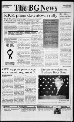 "The BG News June 16, 1999" by Bowling Green State University