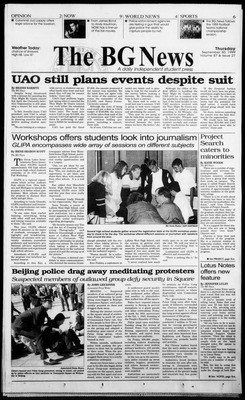 "The BG News September 30, 1999" by Bowling Green State University