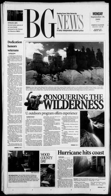"The BG News September 18, 2000" by Bowling Green State University