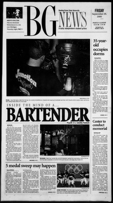"The BG News September 29, 2000" by Bowling Green State University