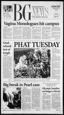 "The BG News February 13, 2002" by Bowling Green State University