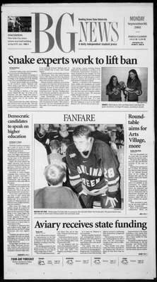 "The BG News September 30, 2002" by Bowling Green State University