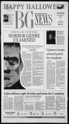 "The BG News October 31, 2002" by Bowling Green State University