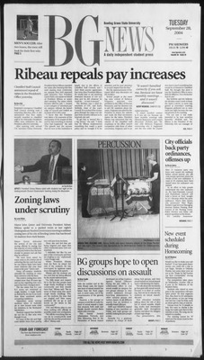 "The BG News September 28, 2004" by Bowling Green State University