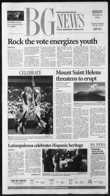 "The BG News October 4, 2004" by Bowling Green State University