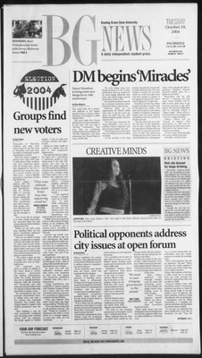 "The BG News October 19, 2004" by Bowling Green State University
